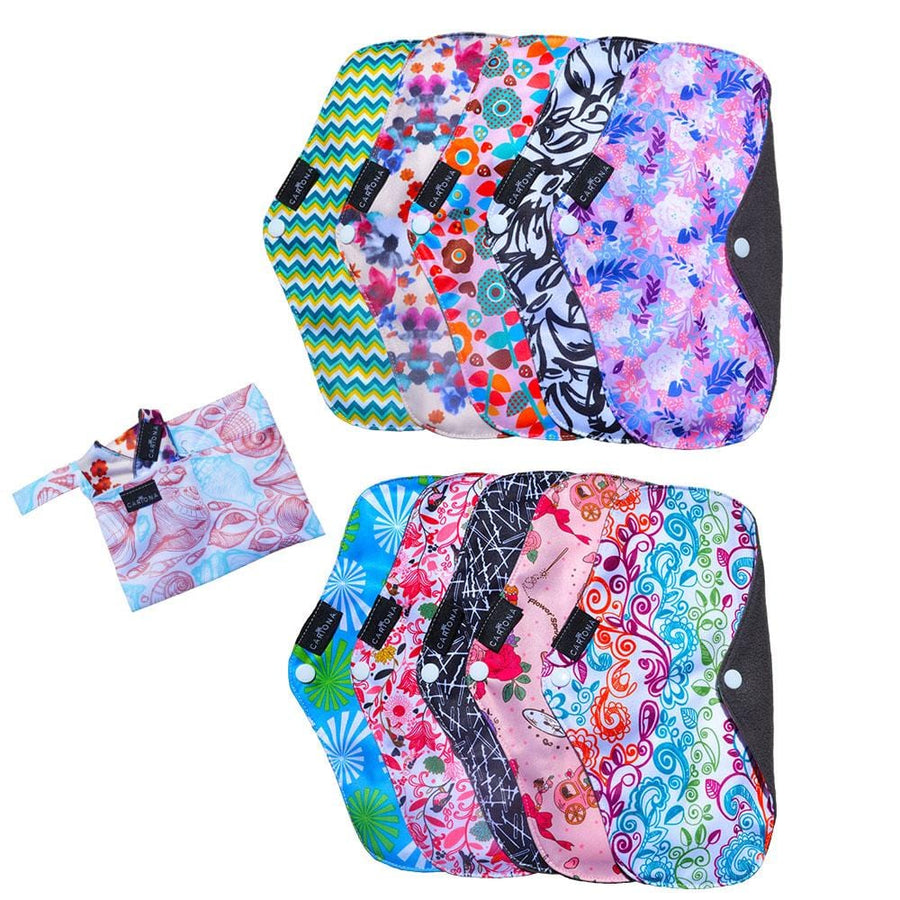 Eco-Friendly & Super Absorbent Reusable Cloth Menstrual Pads | Cariona